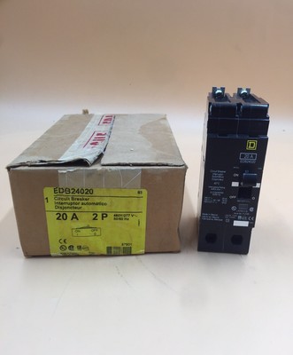 HOUSTON STOCK NEW SQUARE D EDB24020 TYPE EDB 20 AMP 480V FREE 2 DAY AIR ...