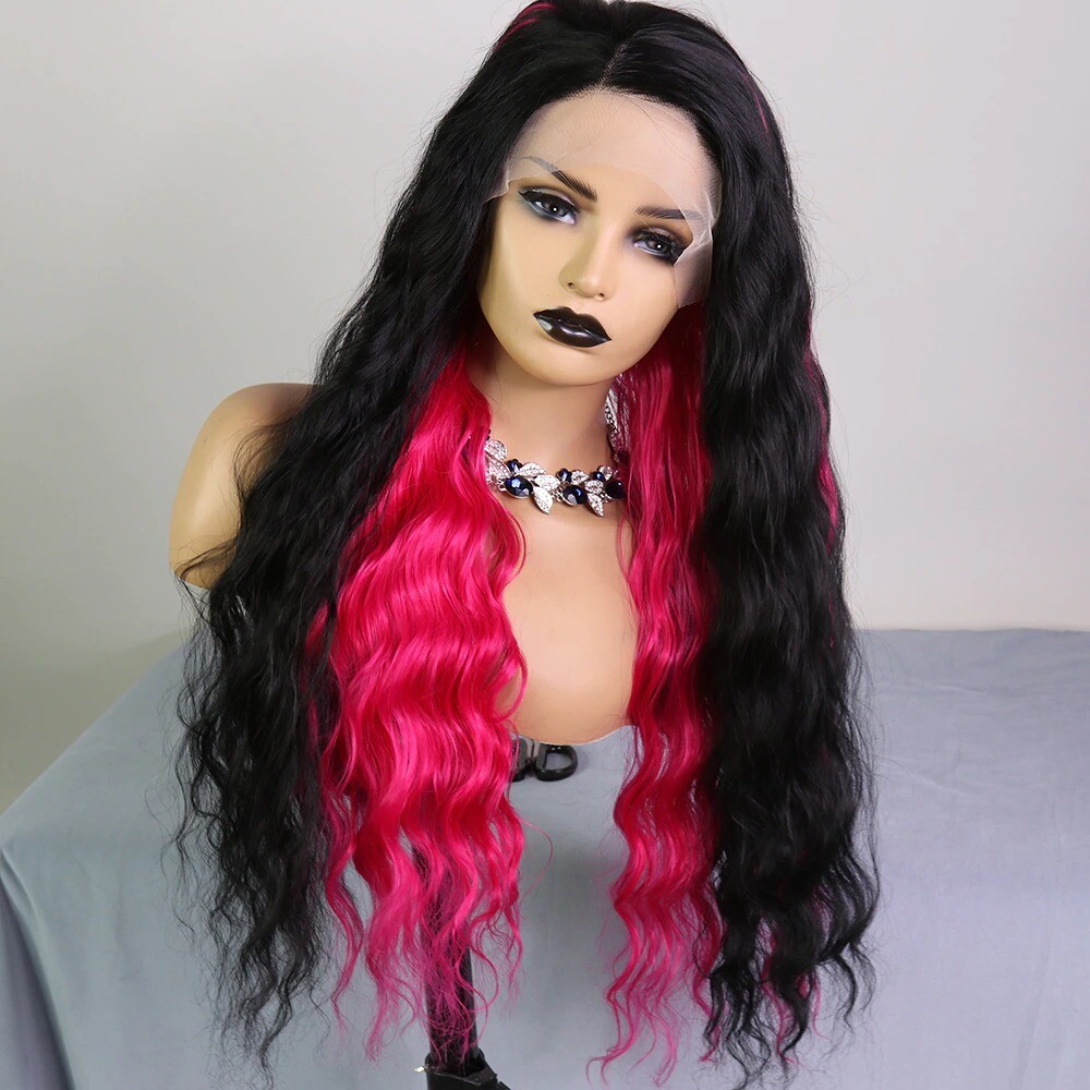 Hot Pink And Black Hair