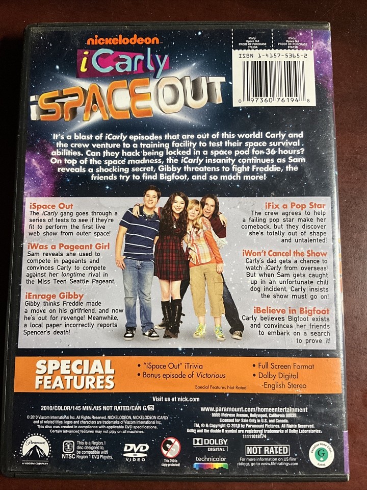 iCarly: iSpace Out (DVD, 2010) 97360761948 | eBay