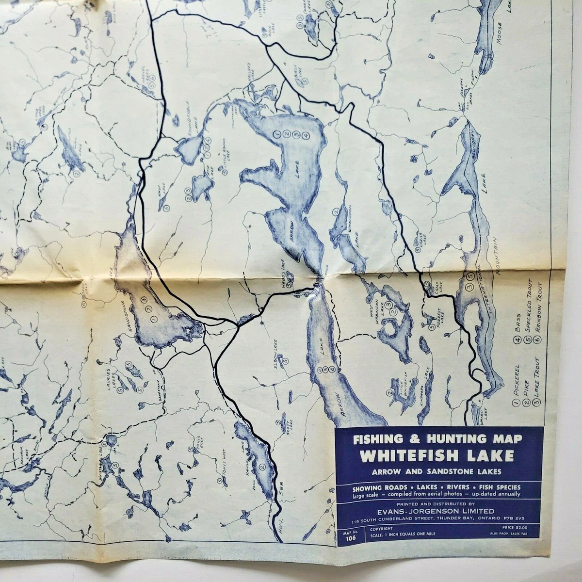 Whitefish Lake Ontario Map