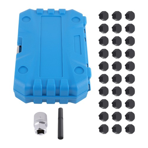 32Pcs Anti-Theft Wheel Lock Lug Nuts Removal Socket Tool Fit For ...