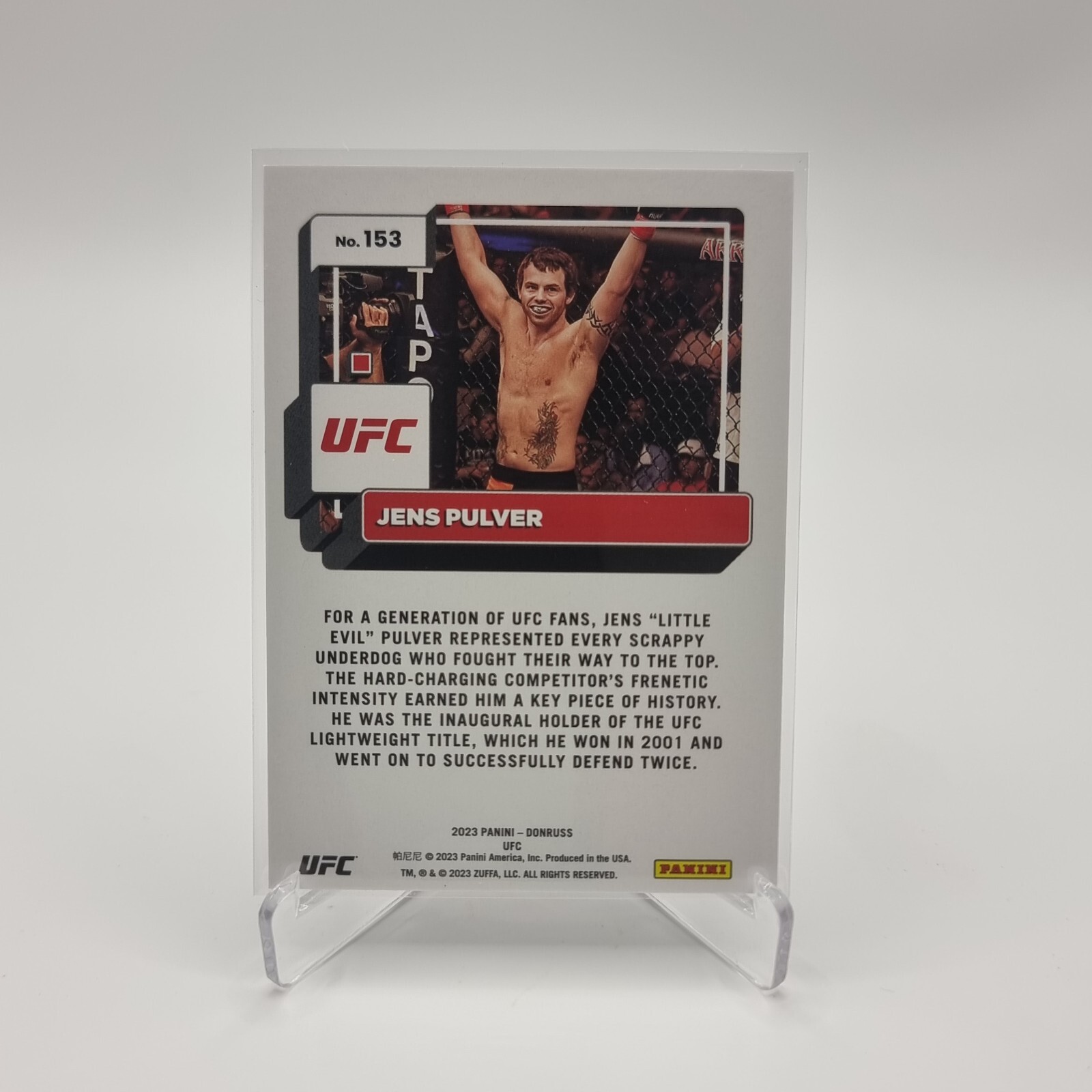 UFC 2023 Donruss Jens Pulver Silver Laser /99 | eBay