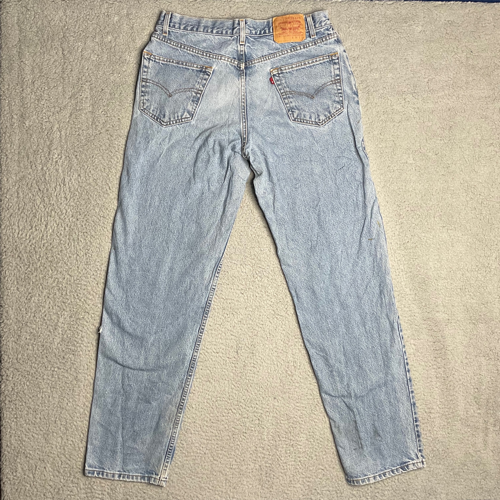 Levis 559 Relaxed Fit Vintage 90s Light Wash Blue Distressed Jeans Mens ...