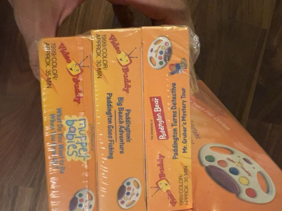 New 1999 Video Buddy Interactive Play System With 12 VHS Tape Learning ...