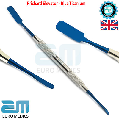 Dental Prichard Elevator Blue Titanium Coated Retracting Surgical ...