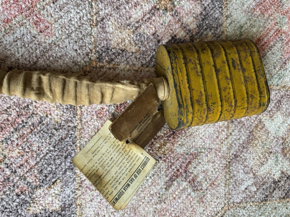 Original WW1 U.S. Army Small Box Respirator Gas Mask & Filter W ...