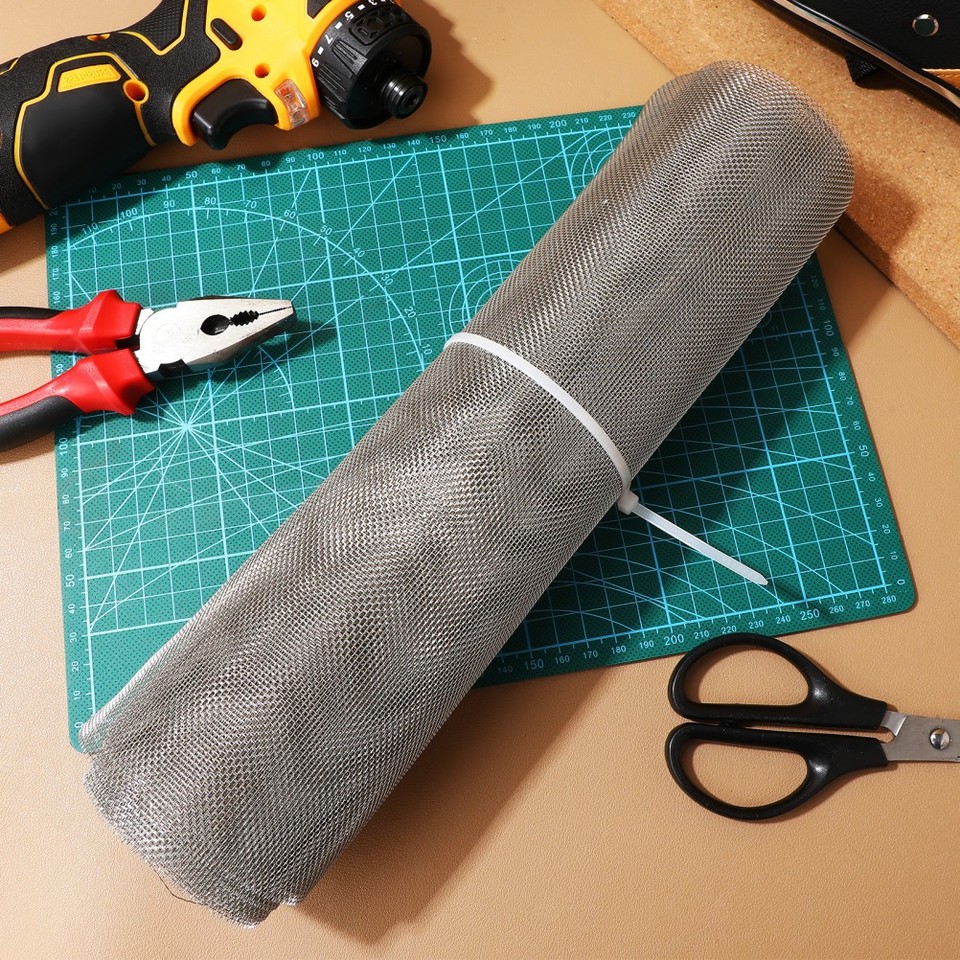 1 Roll Stainless Steel Screen: 20 Mesh Window Mesh Roll - Woven Metal ...