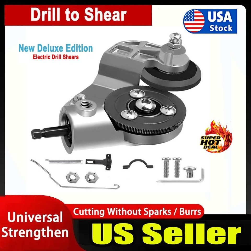 CZS Sheet Metal Cutter Drill Attachment, Electric Drill Shears ...