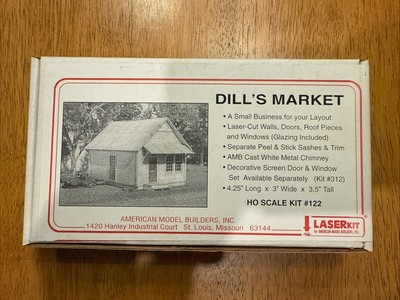 American Model Builders Laser Kit #122 Dill’s Market HO Scale NEW IN ...