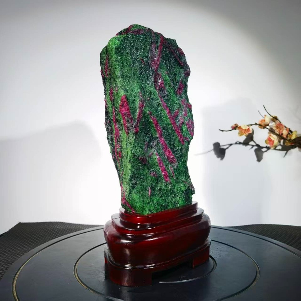 9.46LB Natural Ruby Zoisite Quartz Crystal Gemstone Rough Mineral ...