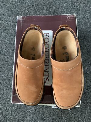 BIRKENSTOCK FOOTPRINTS Mules Slides Brown Leather Ashby BIRKENSTOCK FOOTPRINTS Mules Slides Brown Leather Ashby