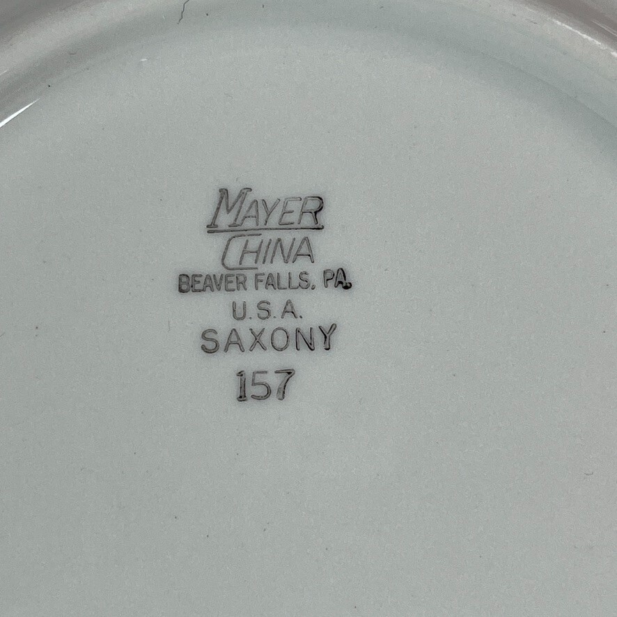 Vintage MAYER CHINA Saxony Bread Plate - Mid-Century Restaurantware ...