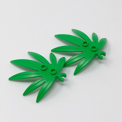 10884 LEGO Plant LEAF Leaves 6x5 Swordleaf Clip Thick Open O Clip ...