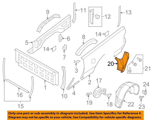 Genuine Mopar Splash Shield Right 55277444AD for sale online | eBay