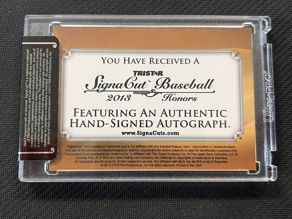 2013 Tristar SignaCut Honors Luke Appling Cut Auto 1/1 | eBay