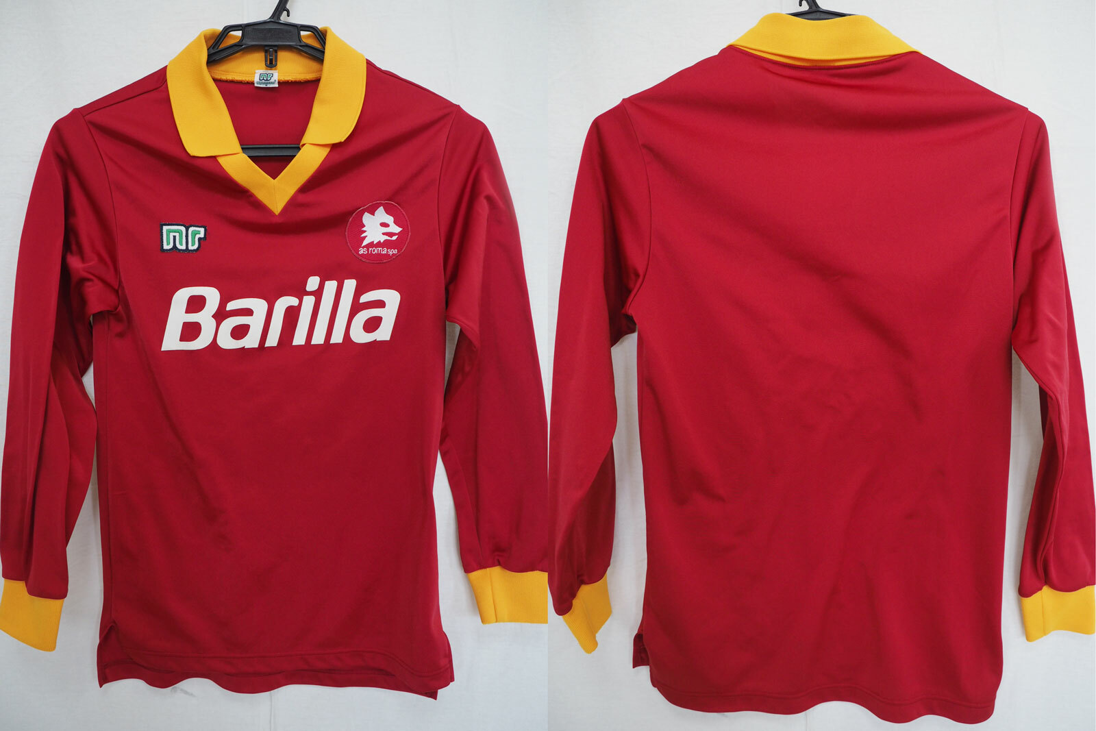 1987-1988 AS Roma Giallorossi Jersey Shirt Maglia Home Barilla nr ...
