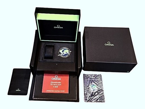 VINTAGE GENUINE OMEGA Speedmaster Skywalker watch box case Black ...