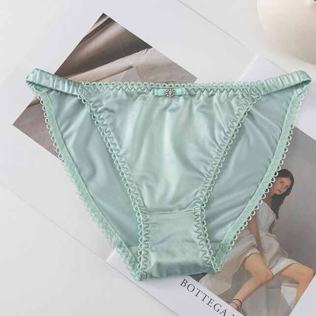 1 5 Pack Lot Womens Sexy Satin Panties Briefs Low Waist String Bikinis