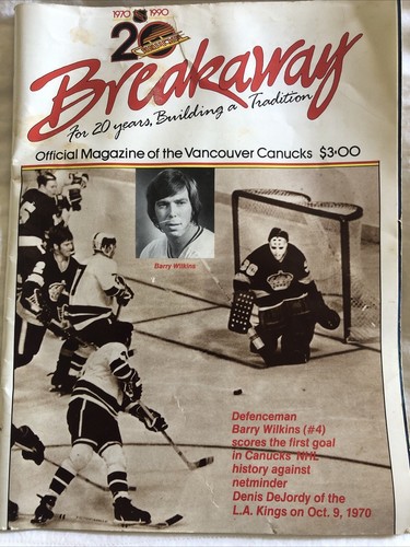 Vancouver Canucks Program vs Edmonton Oilers October 5, 1989 | eBay