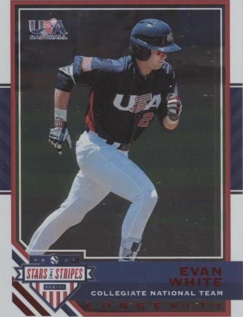 2017 Panini USA Baseball Stars & Stripes Longevity - Evan White #26 ...