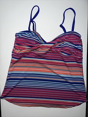 A New Approach Swim Top Size Large Striped | eBay