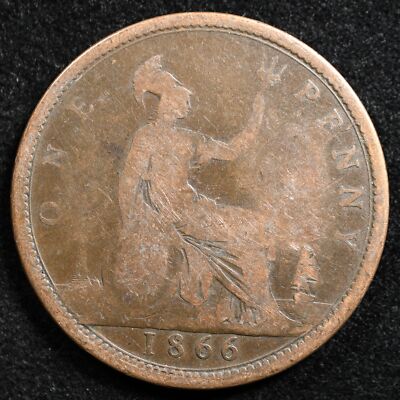 Great Britain 1 Penny 1866, Coin, Inv#H609 | eBay