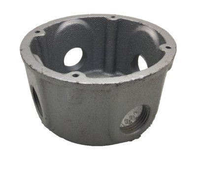 JBDX-75 APPLETON 4 HUB ROUND OUTLET BOX WITH 3/4 INCH HUBS | eBay