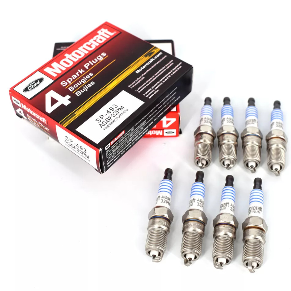 8 Set For Motorcraft Ford 4.6L 5.4L V8 Platinum SPARK PLUGS SP493 ...