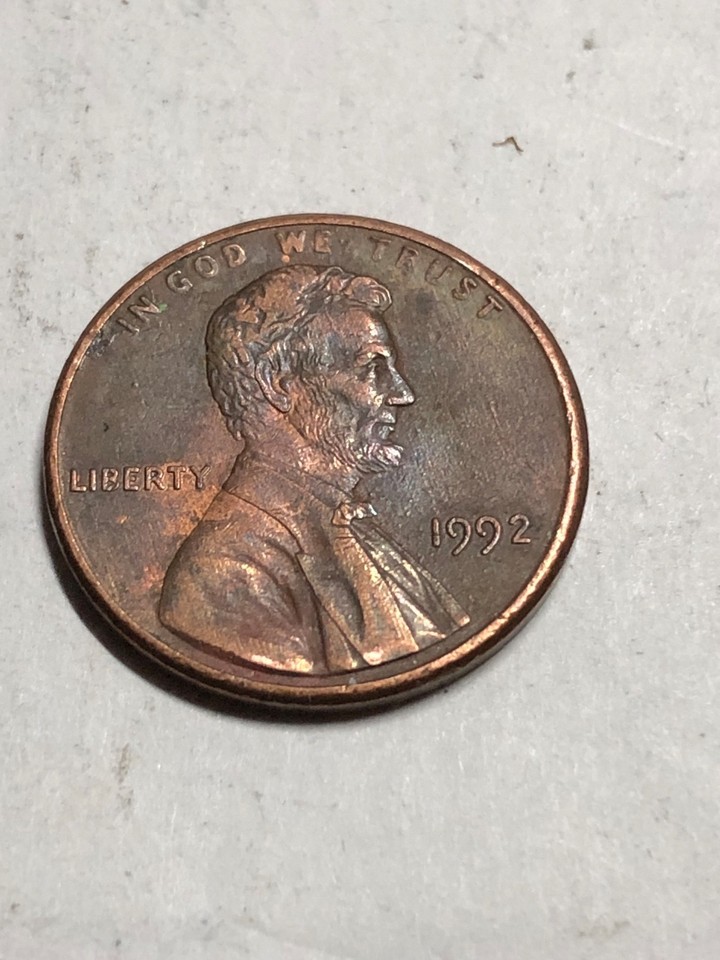 1992 Lincoln Penny no mint mark Wide AM fair condition #P619 | eBay