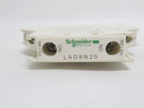 234483 New-No Box; Schneider LAD8N20 Aux Contact Block; 10A; 600VAC; 2 ...