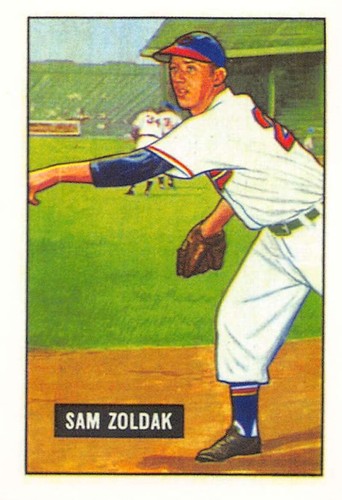 1986 Card Collectors Company 1951 Bowman Reprint #114 Sam Zoldak NM-MT ...