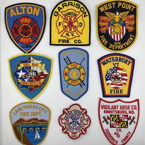 Lot of 81 Mixed Unique Firefighters EMT Patches New York Florida United ...