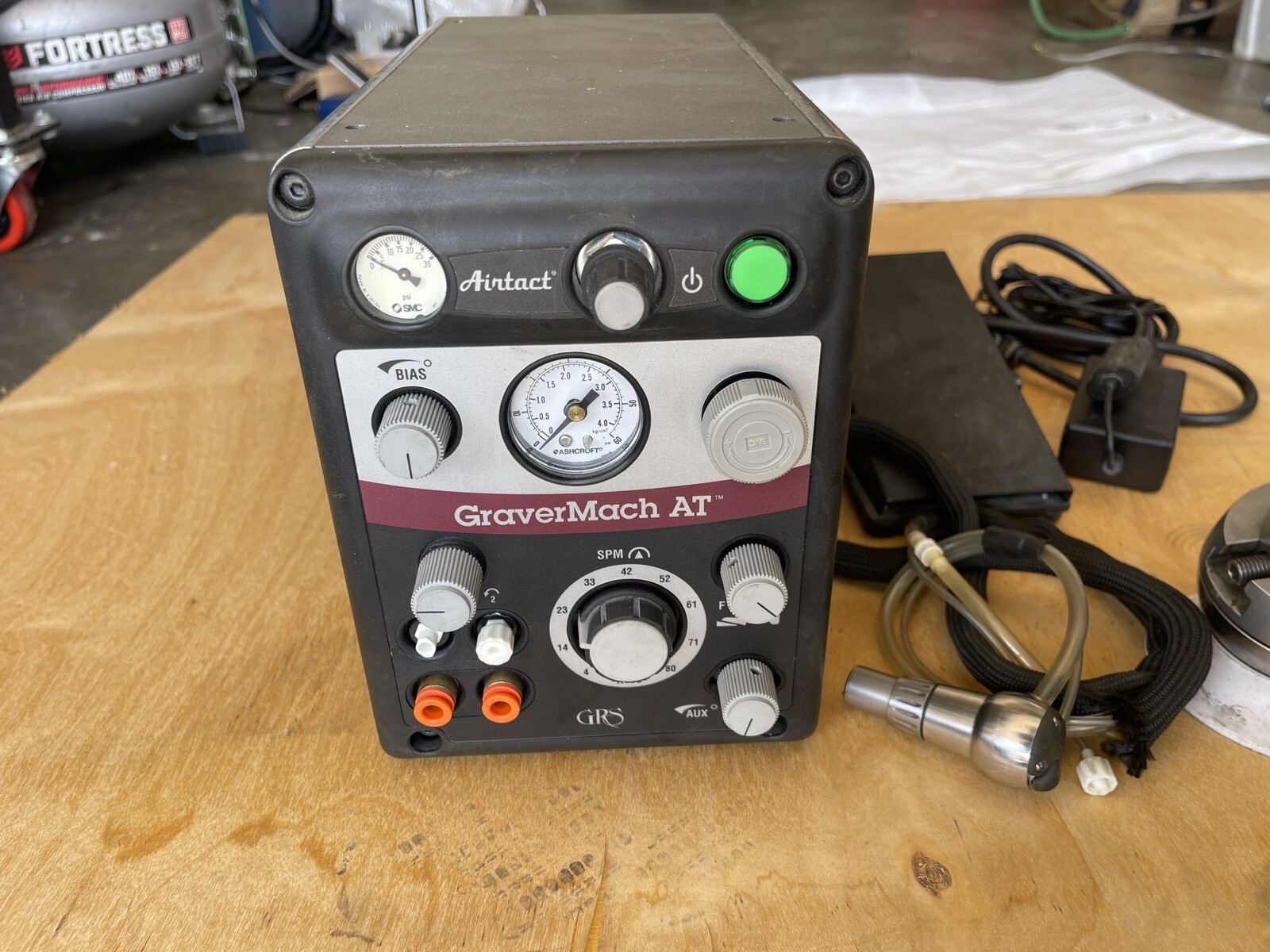 GRS Engraving Gravermach AT With Foot Switch 901 HANDPIECE MICRO BALL ...