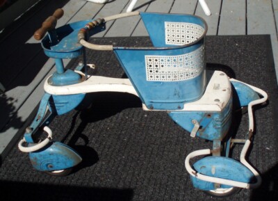 RETRO 1940'S -50'S VINTAGE ANTIQUE BABY WALKER BUGGY STROLLER | eBay