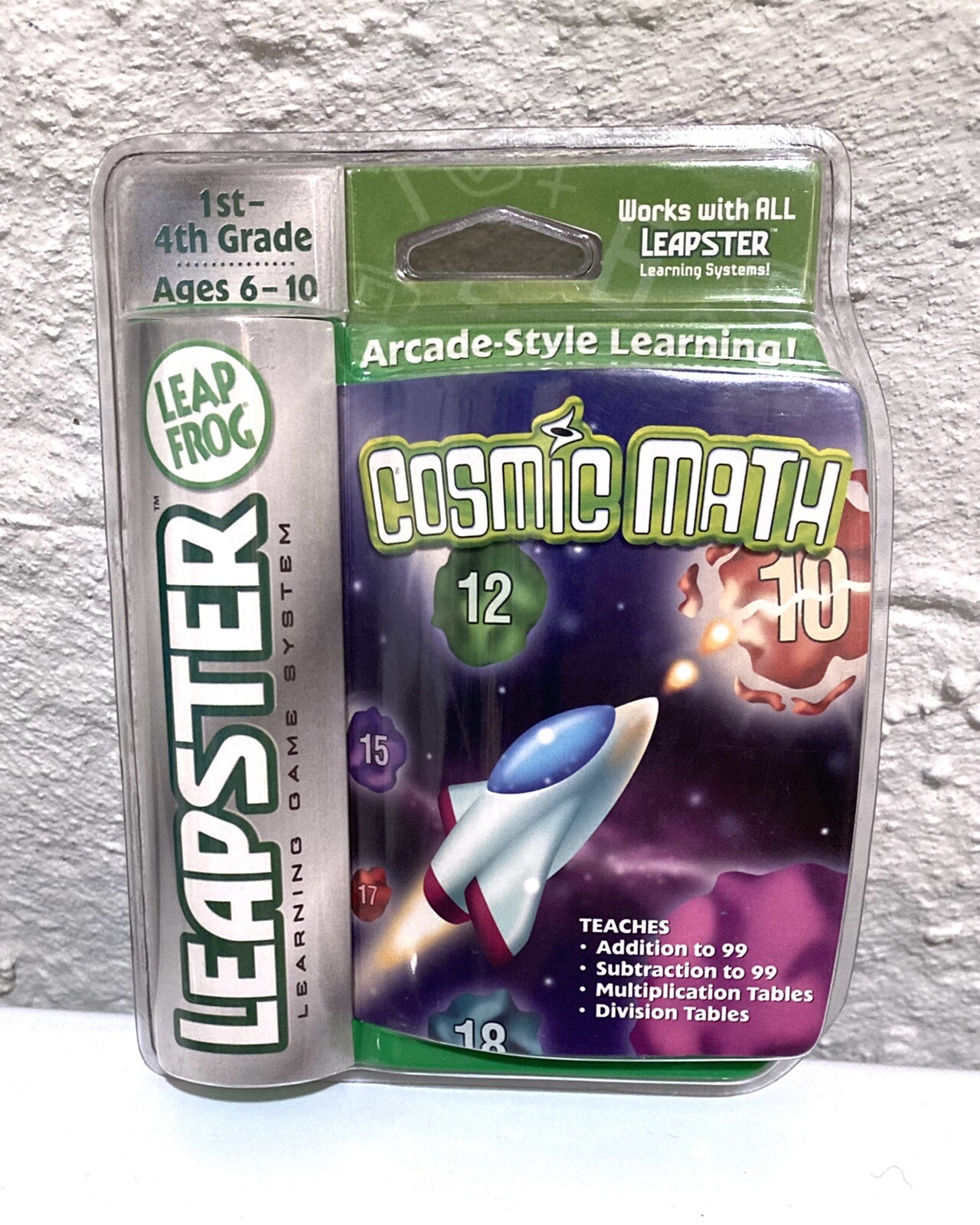 Leapfrog Leapster Cosmic Math Learning Game 1st - 4th Grade Ages 6-10 ...