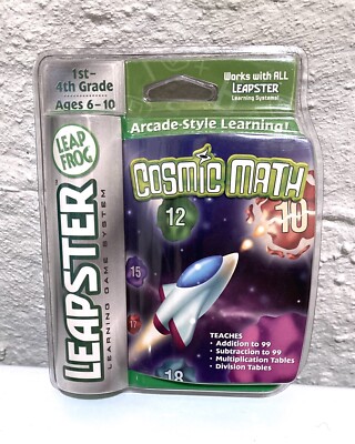 Leapfrog Leapster Cosmic Math Learning Game 1st - 4th Grade Ages 6-10 ...