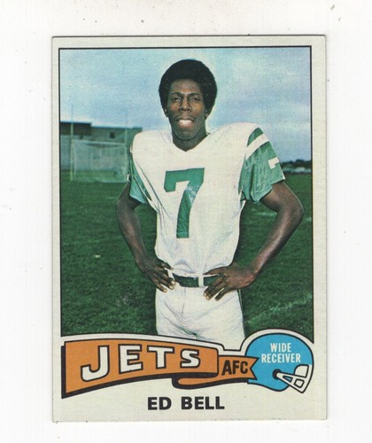 1975 TOPPS FOOTBALL ED BELL NEW YORK JETS #122 | eBay