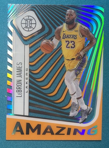 LEBRON JAMES - 2020-21 Panini Illusions Amazing ORANGE Acetate Insert ...