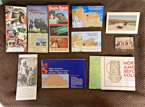 Native American Postcard, Map And Museum Brochure Lot | eBay