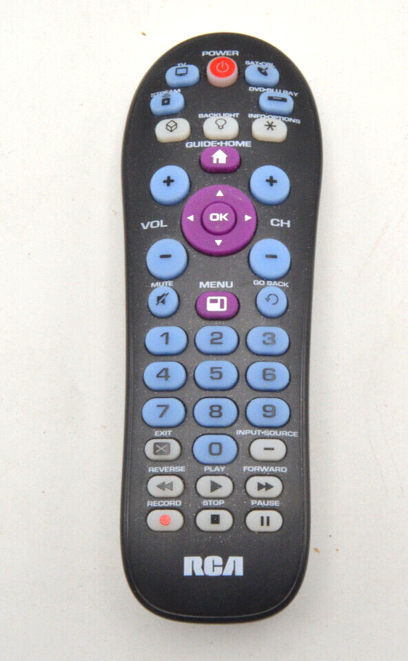 RCA RCR414BHE 4-Device Universal Remote / Streaming Player Compatible ...