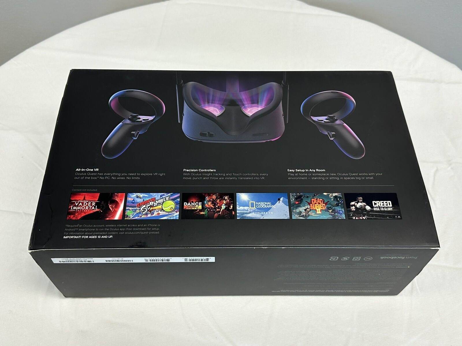 Oculus Quest VR Headset Model MH-B With 2 Controllers, Charger and ...