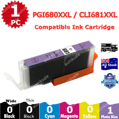 1x Ink Cartridge CLI-681 XXL Photo Blue For Canon TS8160 TS8260 TS8360 ...