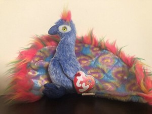 Ty Beanie Baby Flashy the Peacock (2000, Retired) MWMT | eBay