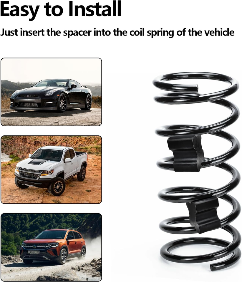 Rubber Coil Spring Spacer Boosters - Heavy Duty Coil Spring Spacers for ...