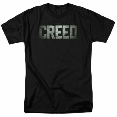 Creed Logo T Shirt Mens Licensed Boxing Movie Tee Adonis Rocky Black | eBay