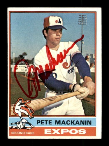 1976 Topps #287 Pete Mackanin AUTOGRAPHED!! Expos 235048 | eBay