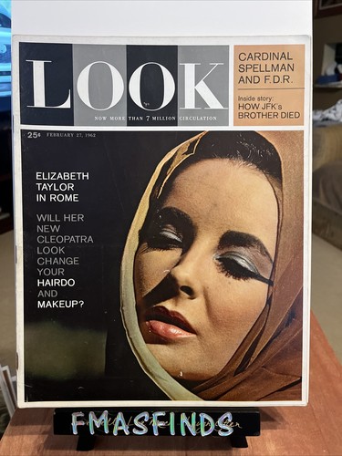 RB 1962 ELIZABETH LIZ TAYLOR Feb 27 LOOK Magazine No Label | eBay