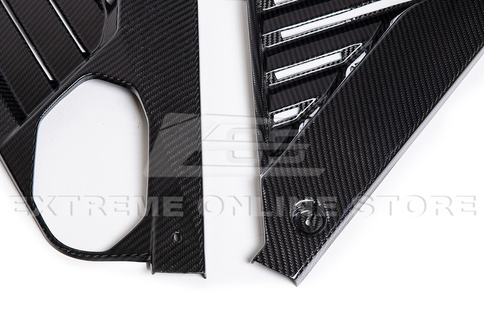For 20-Up Corvette C8 Base Coupe CARBON FIBER Engine Cover With Bay ...