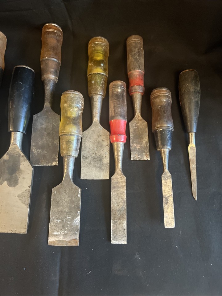 Lot Of 15 Stanley Wood Chisels ~ Nice Vintage Set! | eBay