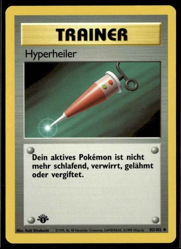 1999 Pokemon Classic - Base Set 1st Edition GERMAN Hyperheller Trainer ...